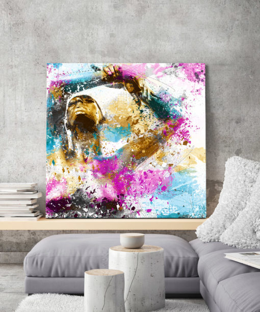 Tableau déco danseuse bodypaint pop art - Tableau Deco