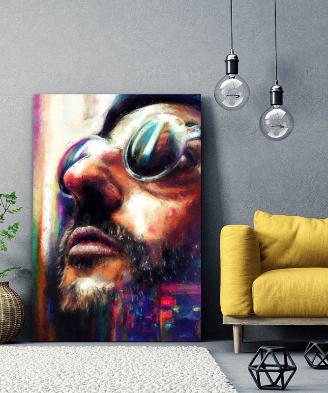 Tableau déco portrait du film Léon de Luc Besson - Tableau Deco