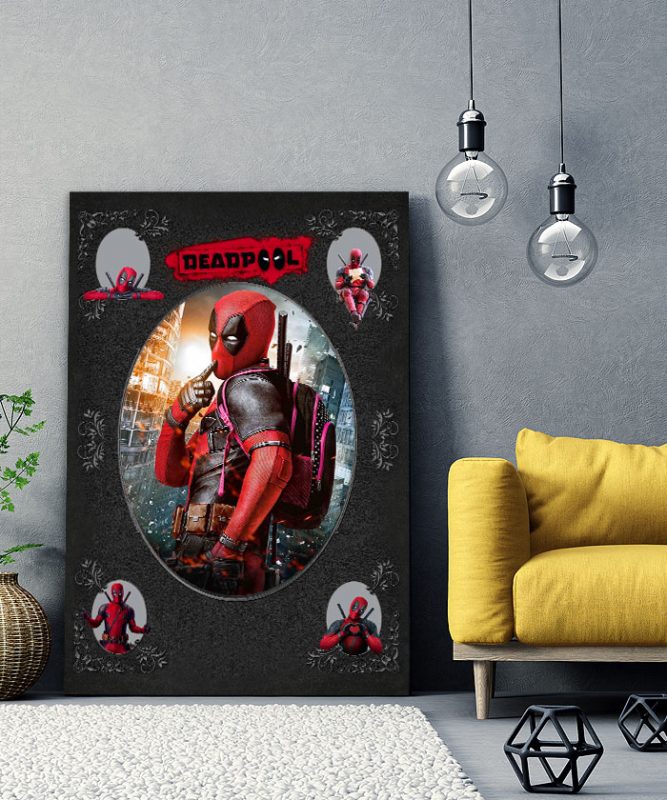 Tableau déco Deadpool ornements - Tableau Deco