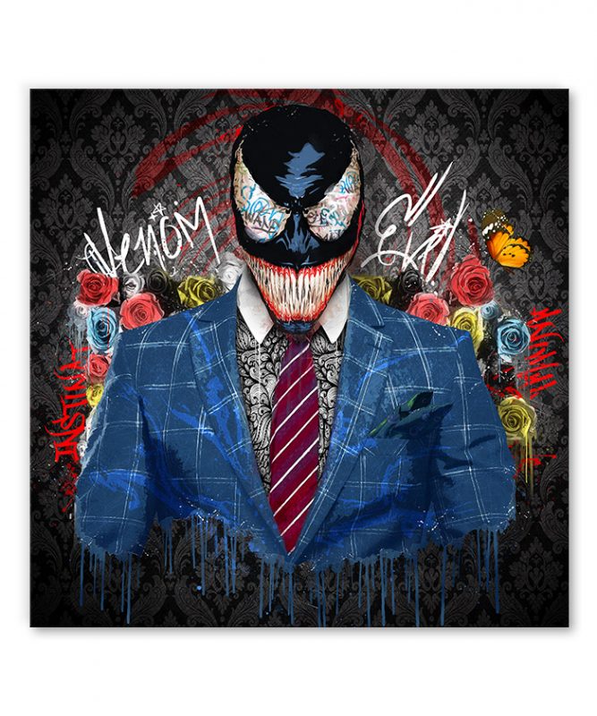 Tableau déco Venom Street art graffiti comics Marvel - Tableau Deco