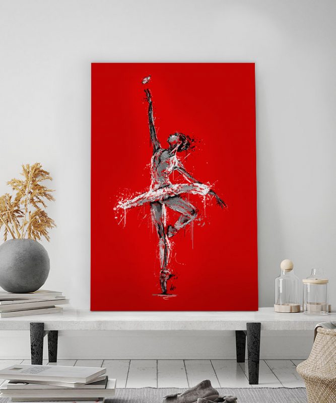 Tableau déco Esquisse peinture danseuse classique - Tableau Deco