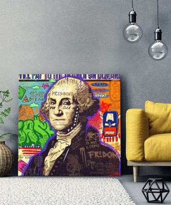 Tableau deco Président George Washington Comics Pop Art - Tableau Deco