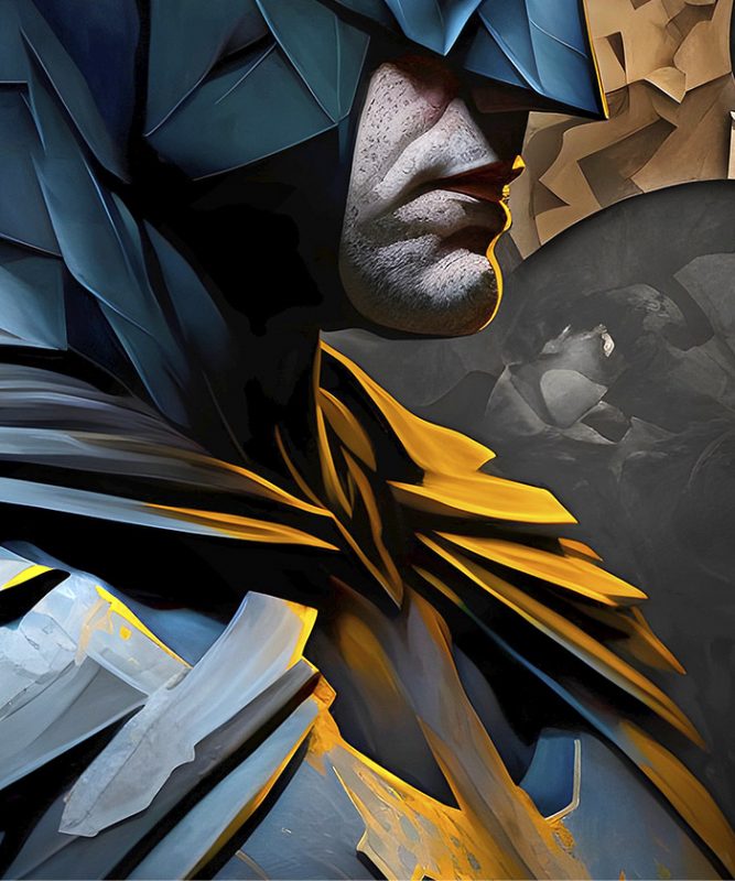 Tableau déco Batman super héros Dc Comics Polygonal - Tableau Deco