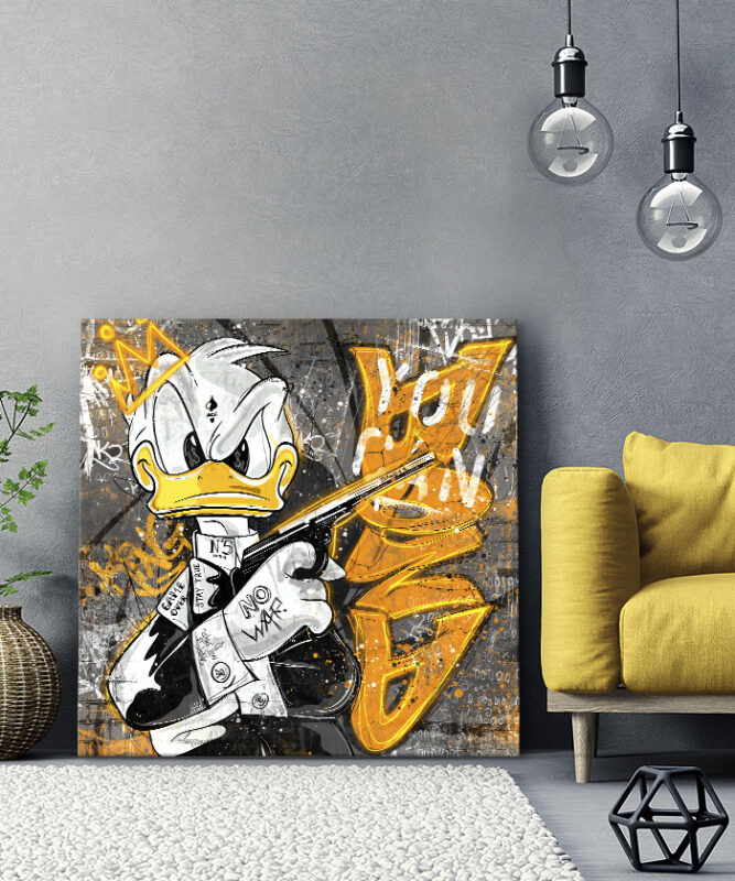 Tableau déco Donald Duck street-art - Tableau Deco